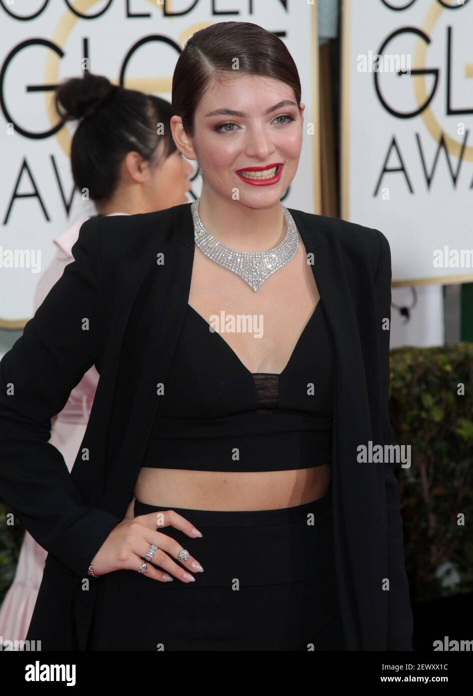 Lorde arrives at the 72nd Annual Golden Globe Awards held at the ...