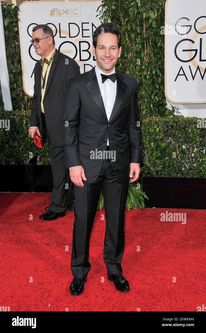 Actor Paul Rudd arrives at the 72nd Annual Golden Globe Awards held at ...