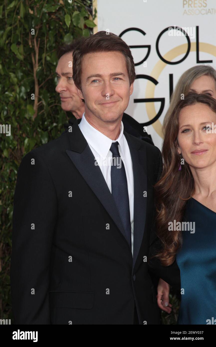 Actor Ed Norton arrives at the 72nd Annual Golden Globe Awards held at ...