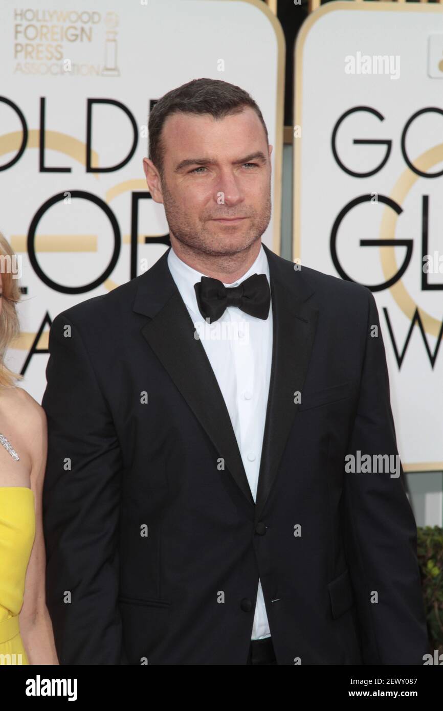 Actor Liev Schrieber arrives at the 72nd Annual Golden Globe Awards ...