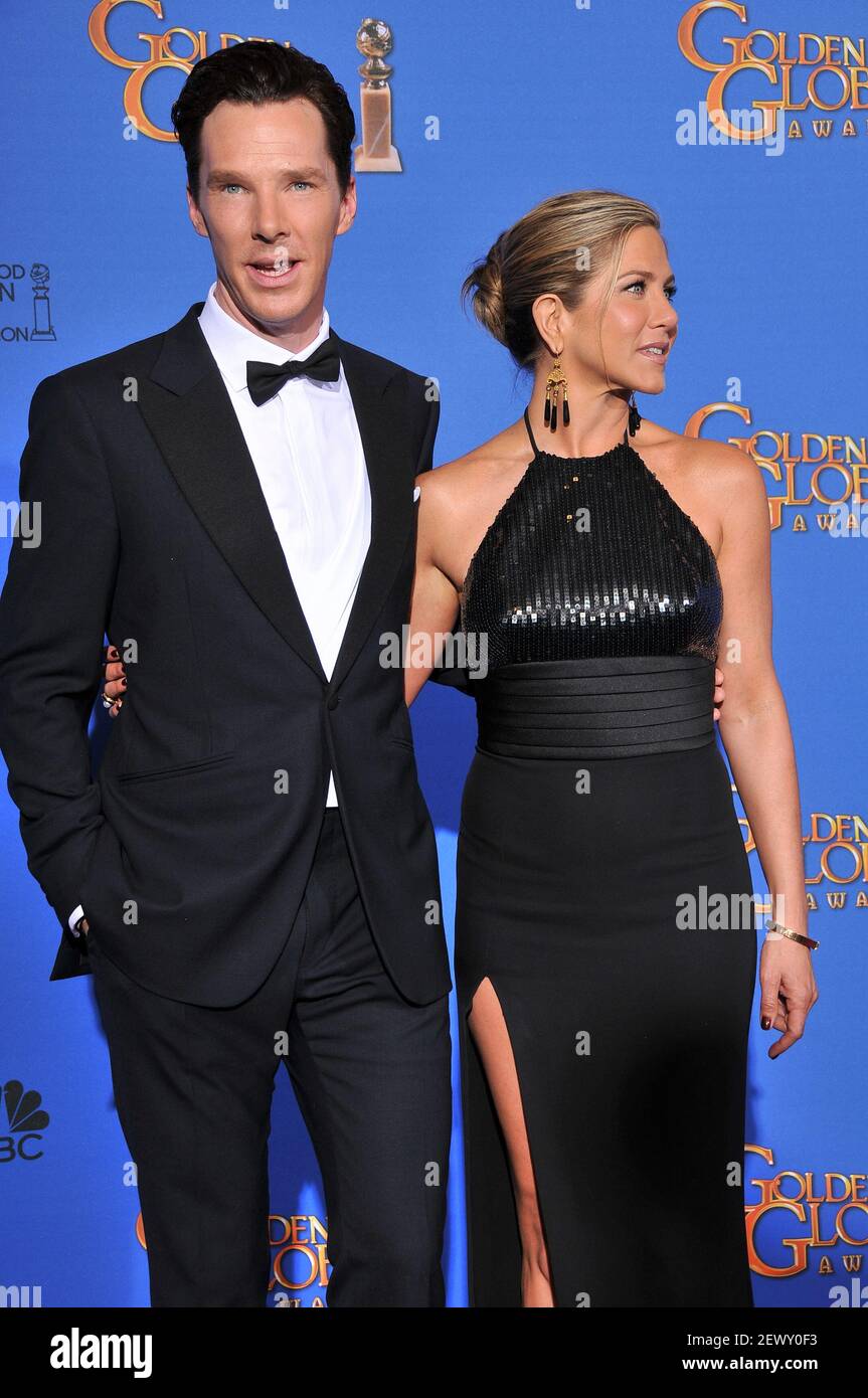 Actor Benedict Cumberbatch and Jennifer Aniston in the Press Room at ...