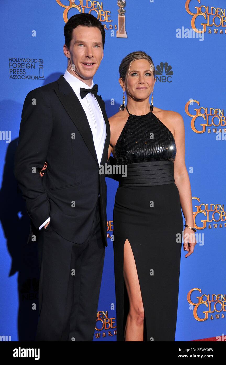 Actor Benedict Cumberbatch and Jennifer Aniston in the Press Room at ...