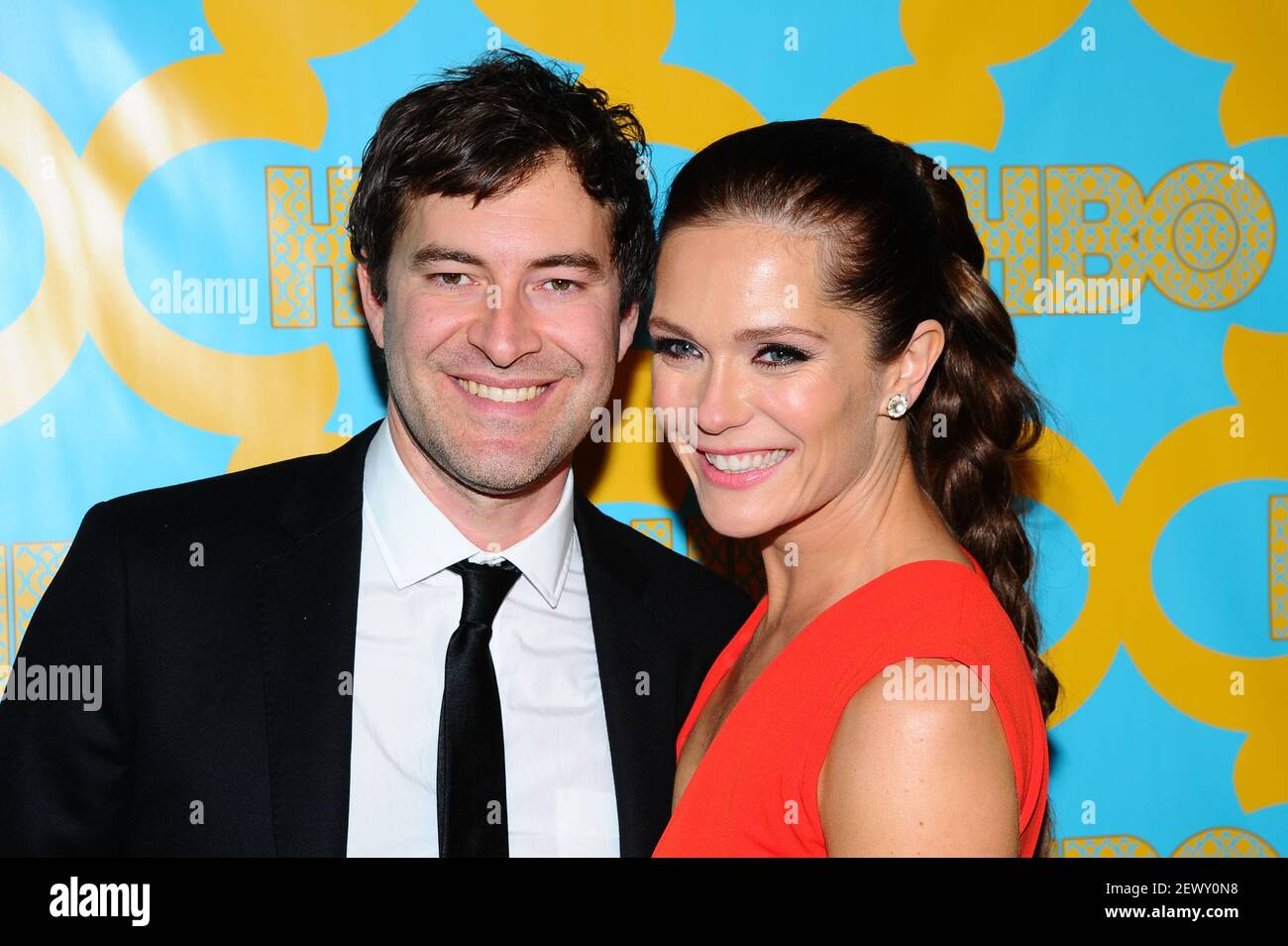 Mark Duplass and Katie Aselton attend the HBO after party following the ...
