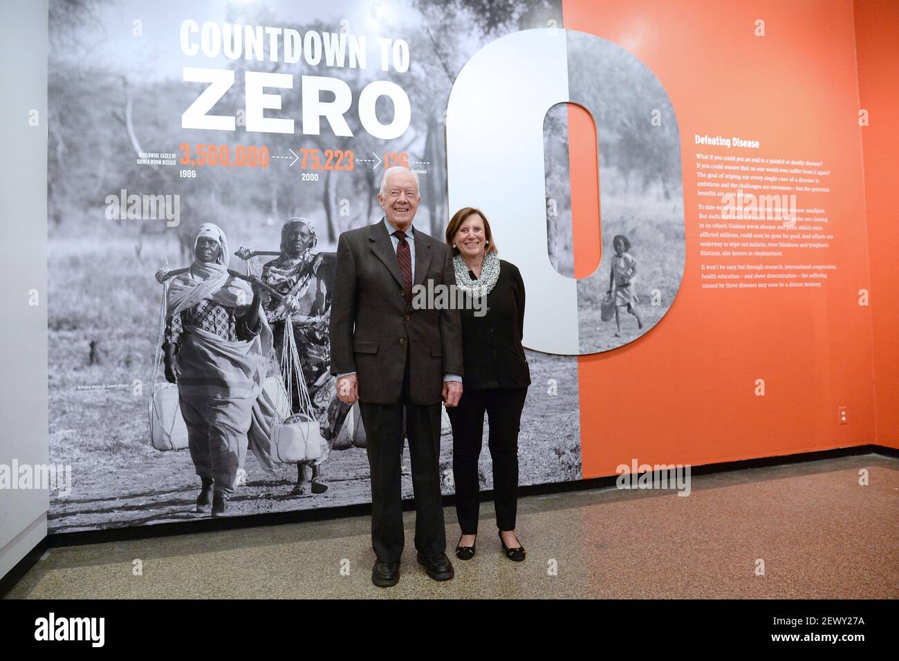 (L-R) Former U.S. President Jimmy Carter and American Musuem of Natural ...