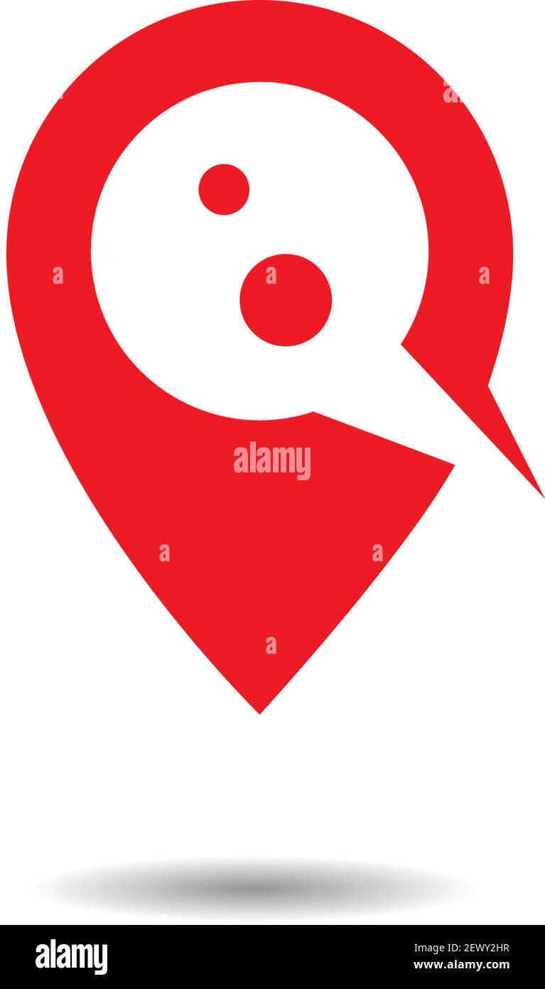 Location point sign and symbol Logo vector template Stock Vector Image ...