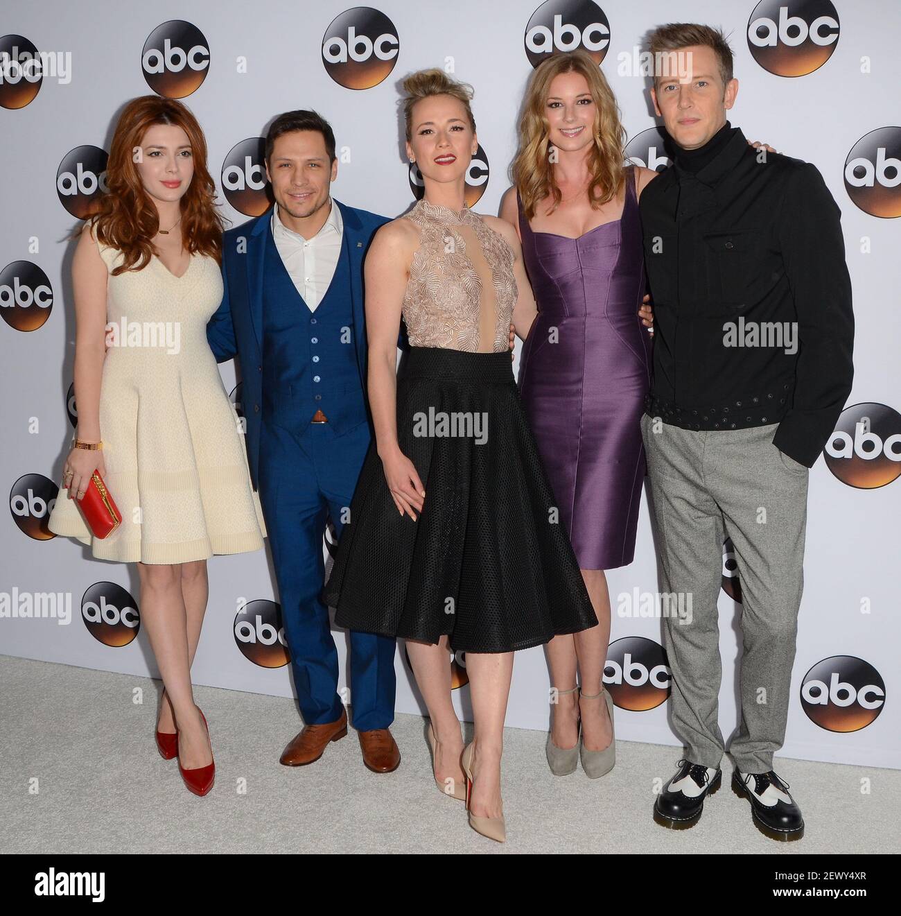 14 January 2015 - Pasadena, California - Elena Satine, Nick Wechsler ...