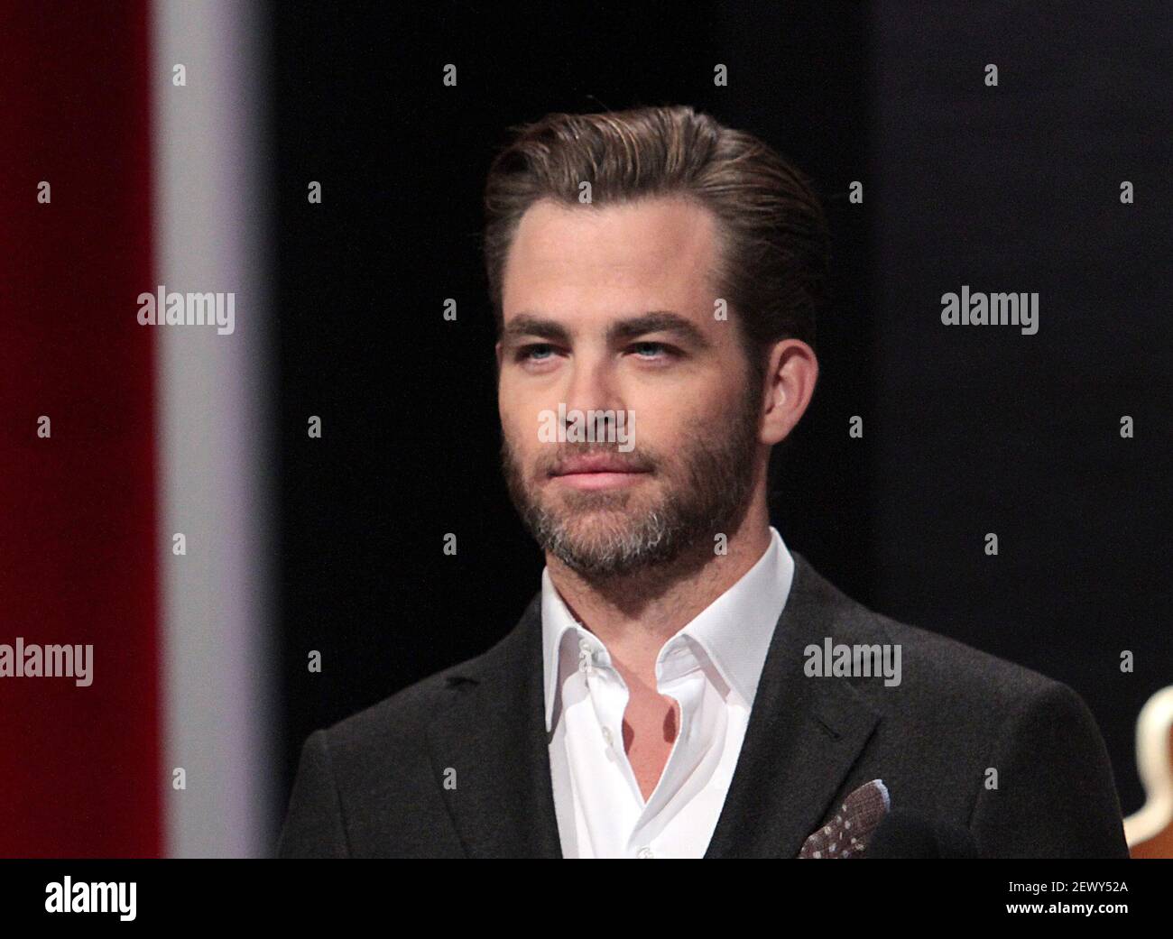 Chris Pine attends The 87th Academy Award Nominations Announcement held ...