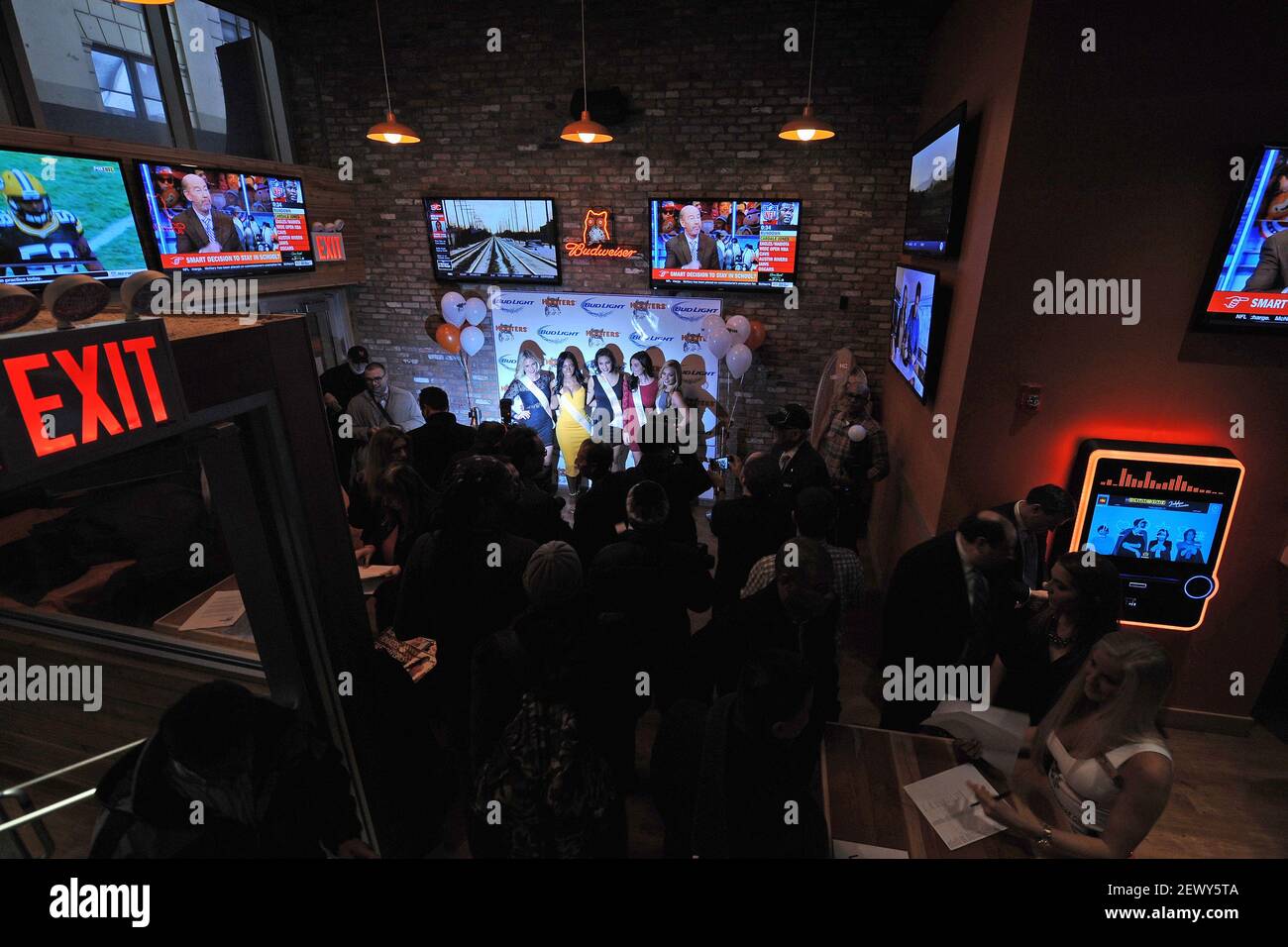 Atmosphere at the Hooters Manhattan VIPress Preview Party, celebrating ...