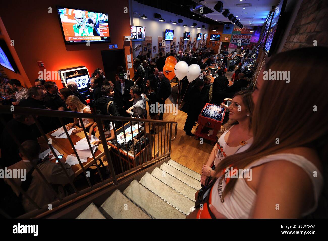 Atmosphere at the Hooters Manhattan VIPress Preview Party, celebrating ...