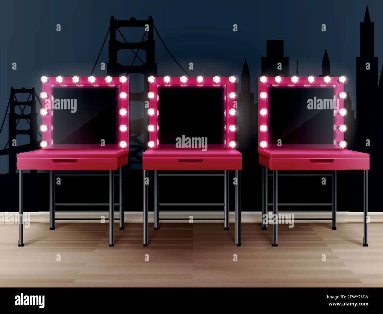 Makeup model backstage Stock Vector Images - Alamy