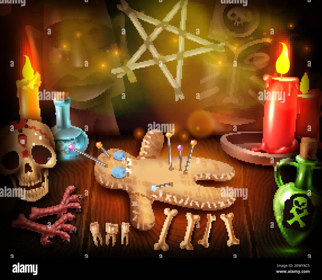 Cult rituals Stock Vector Images - Alamy