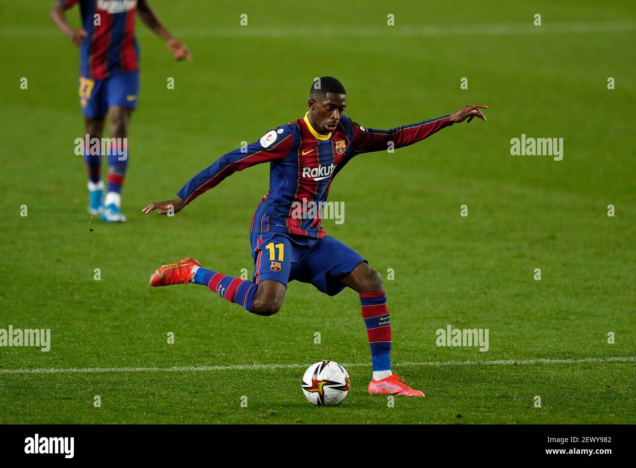 Barcelona, Spain. 3rd Mar, 2021. Ousmane Dembele (Barcelona) Football ...