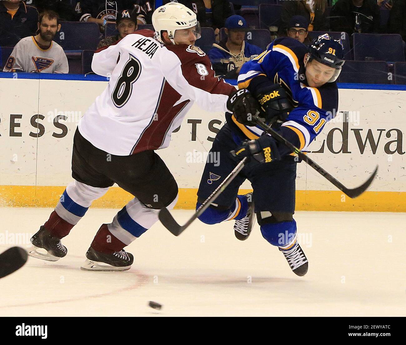 St. Louis Blues right winger Vladimir Tarasenko shoots against Colorado ...