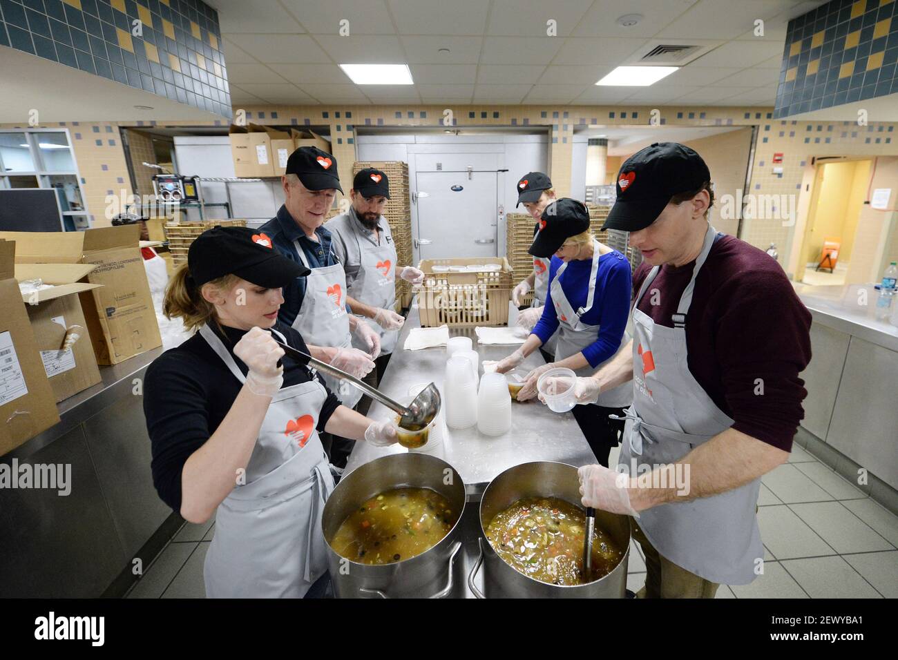(L-R) Actress Anna Chlumsky, Byron Jennings, Reg Rogers, Nick Corley ...