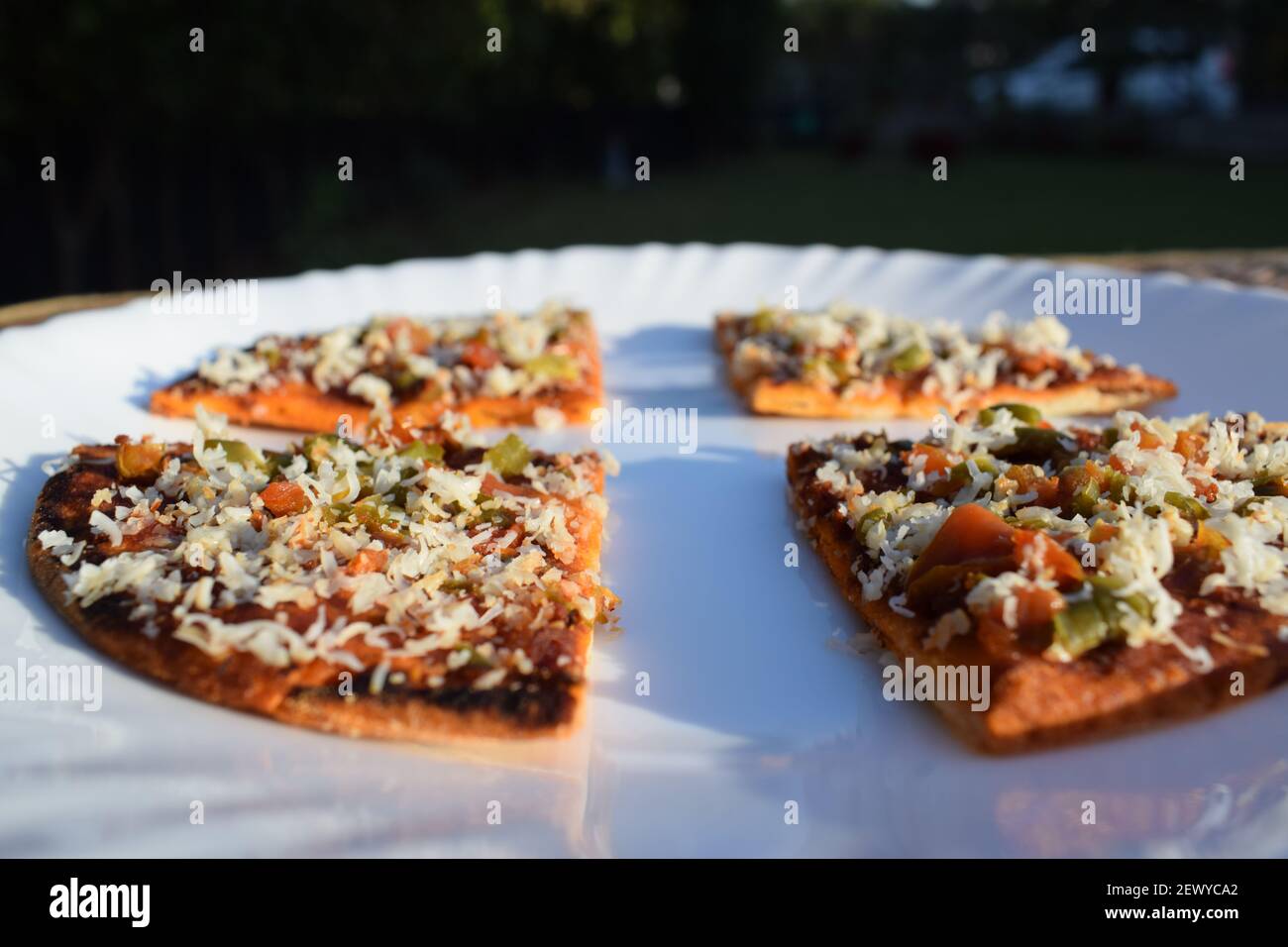 Farali pizza made out of Fasting flour eaten during Indian fast with ...