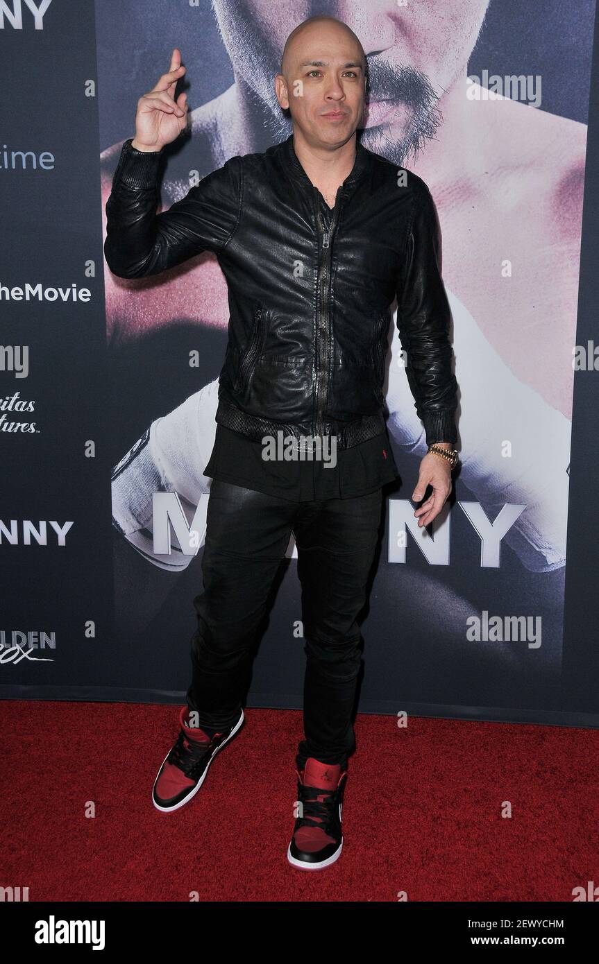 Jokoy arrives at the "Manny" Los Angeles Premiere held at the TCL ...
