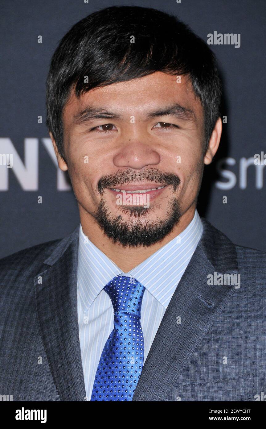 Manny Pacquiao arrives at the "Manny" Los Angeles Premiere held at the ...