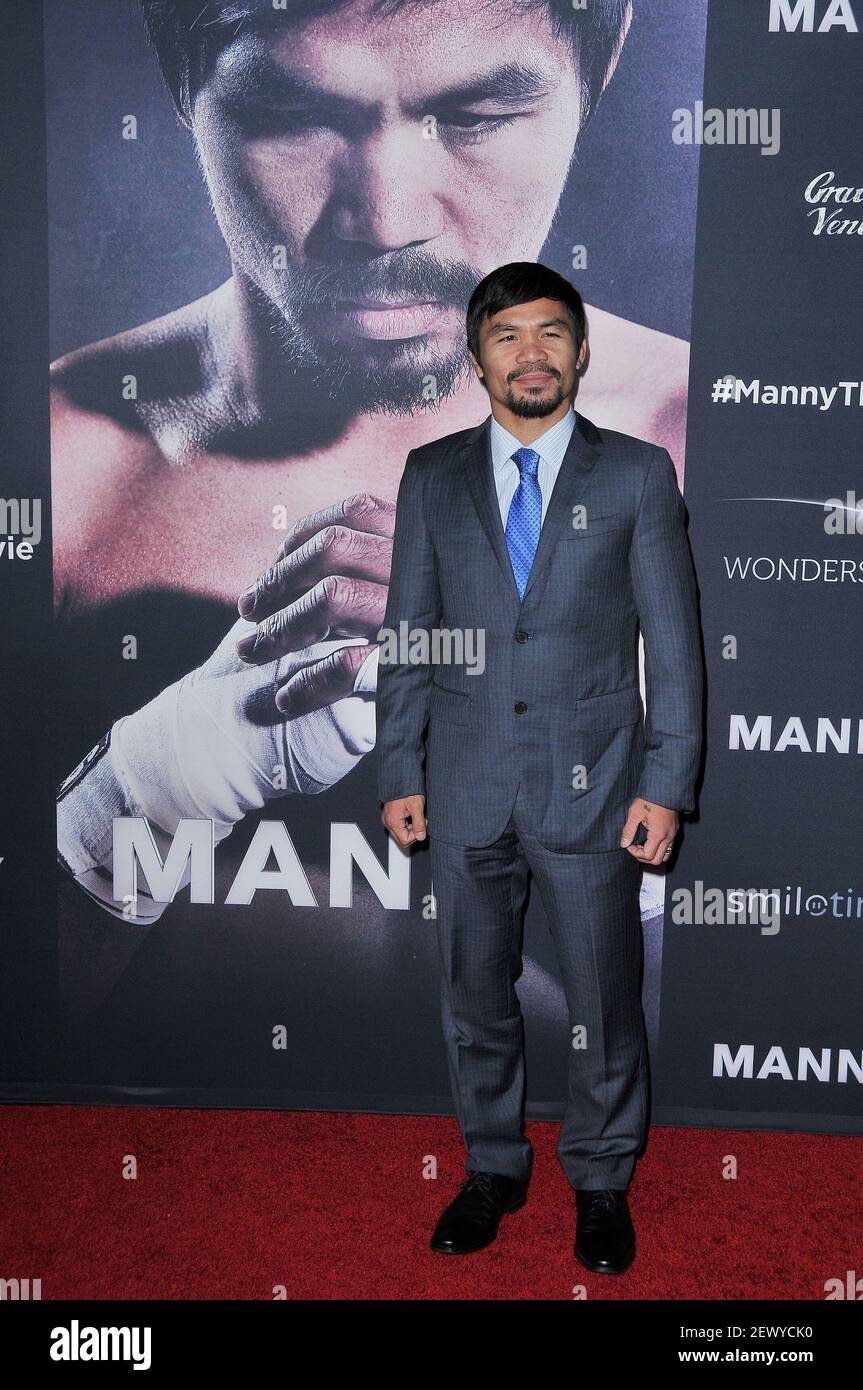 Manny Pacquiao arrives at the "Manny" Los Angeles Premiere held at the ...