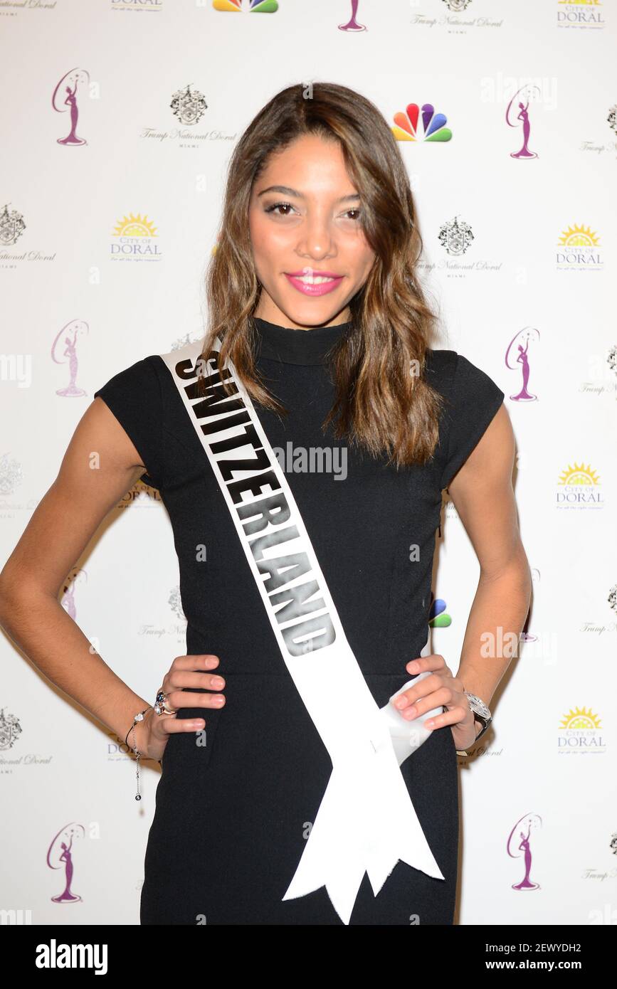 Miss Switzerland Zoe Metthez attends Miss Universe Press Junket at ...