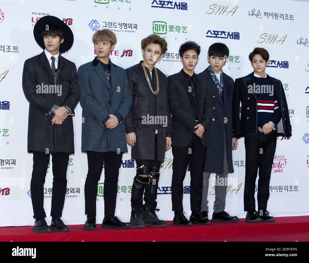 22 January 2015 - Seoul, South Korea : South Korean K-Pop boys group ...