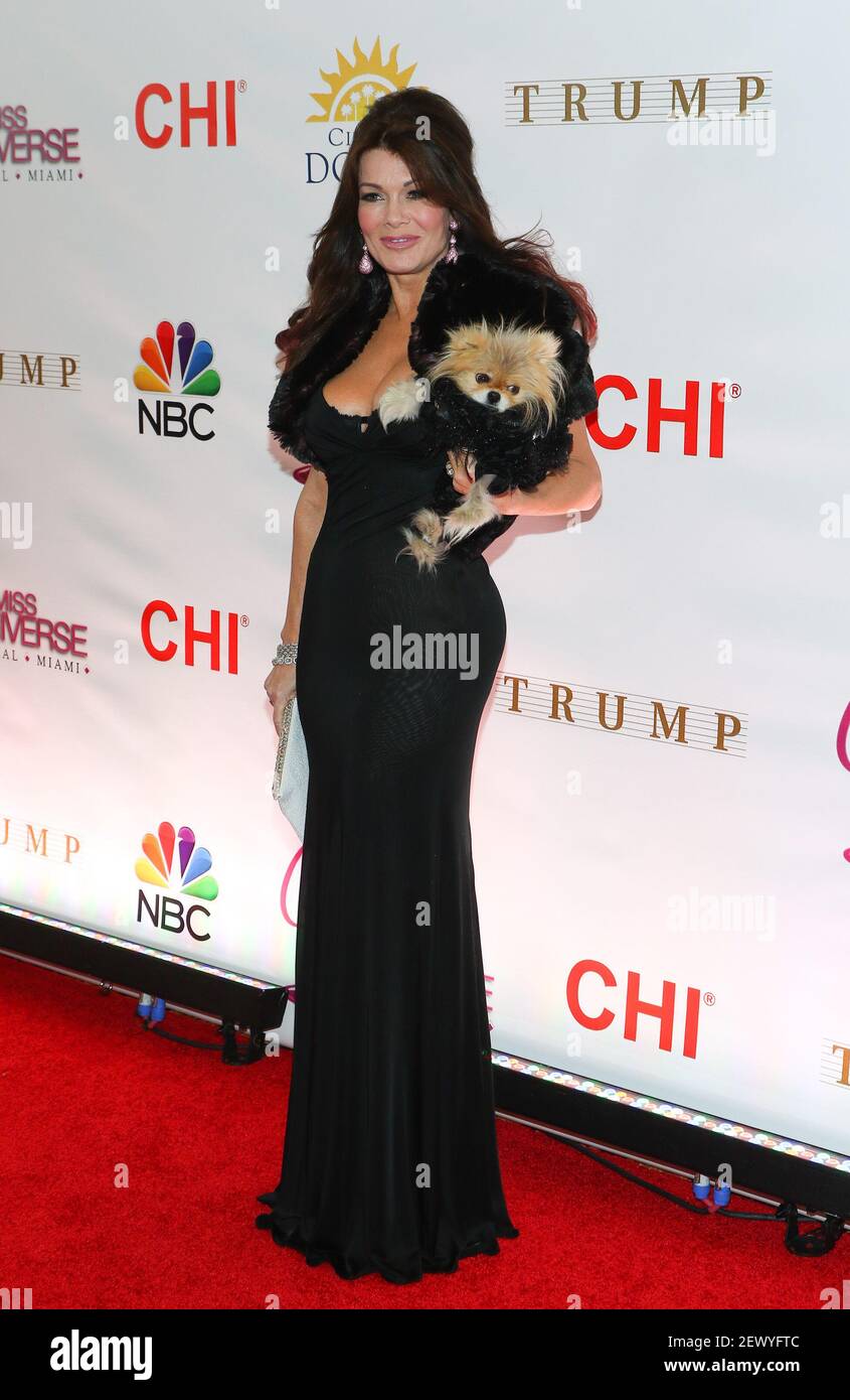 DORAL FLORIDA, JANUARY 25: Lisa Vanderpump and Giggi (dog) arrives at ...