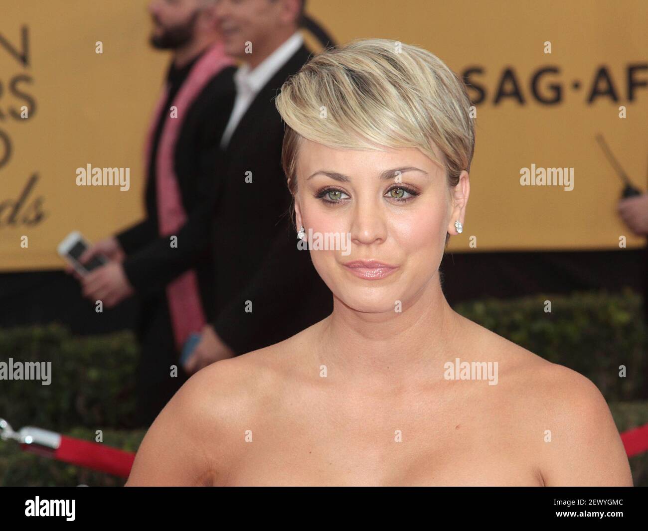 Kaley Cuoco attends The 2015 Screen Actors Guild Awards held at Shrine ...