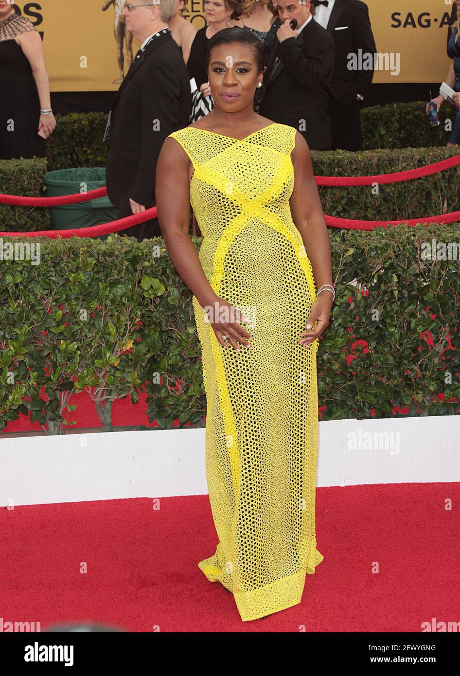 Uzo Aduba attends The 2015 Screen Actors Guild Awards held at Shrine ...