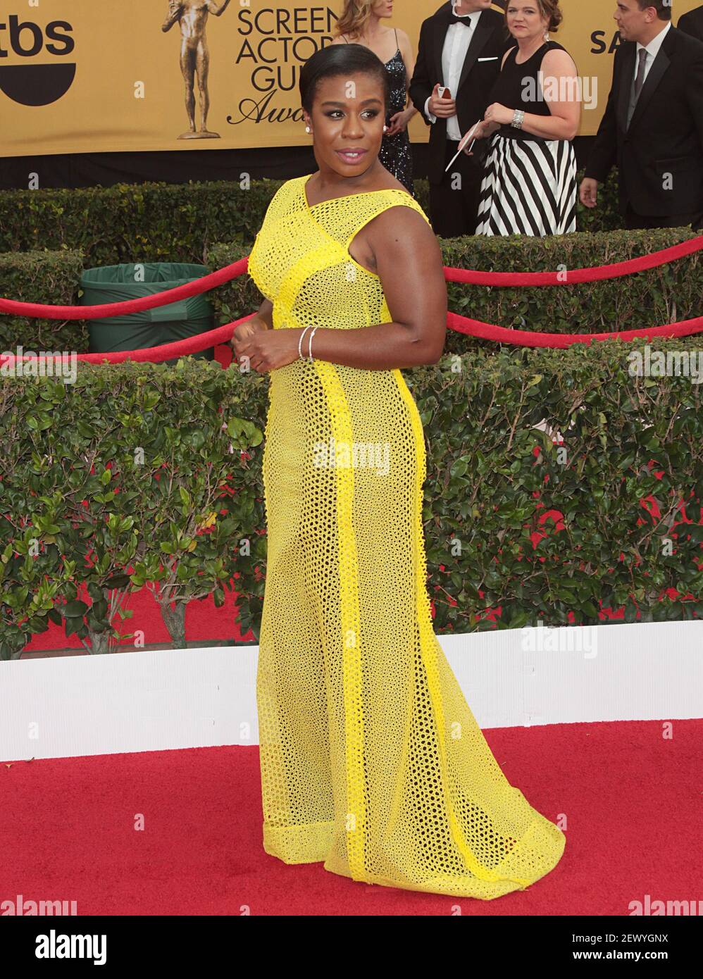 Uzo Aduba attends The 2015 Screen Actors Guild Awards held at Shrine ...