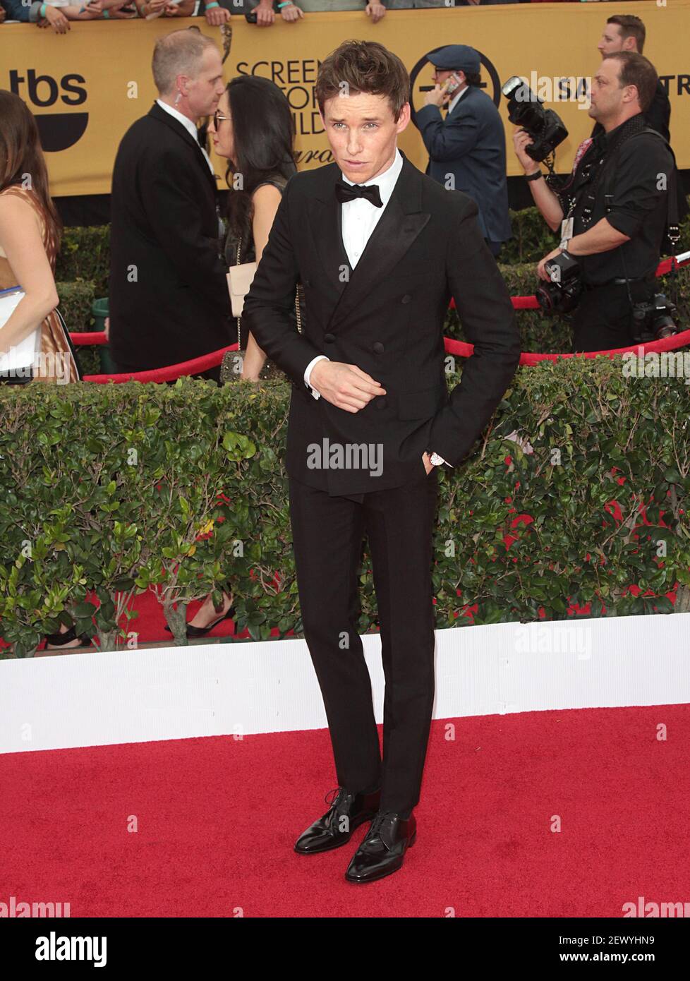 Eddie Redmayne attends The 2015 Screen Actors Guild Awards held at ...