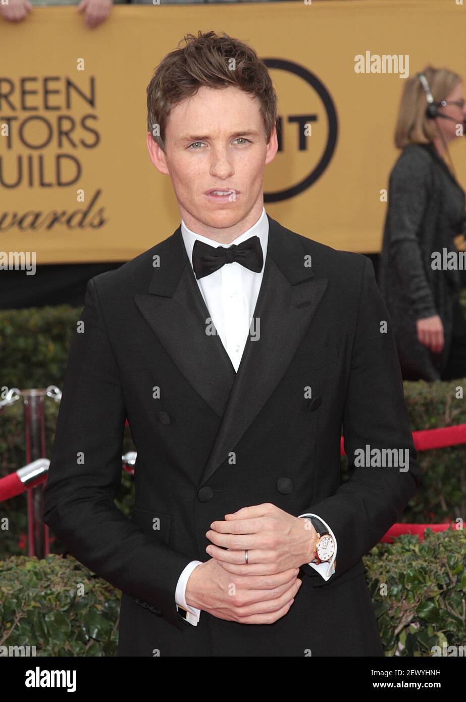 Eddie Redmayne attends The 2015 Screen Actors Guild Awards held at ...