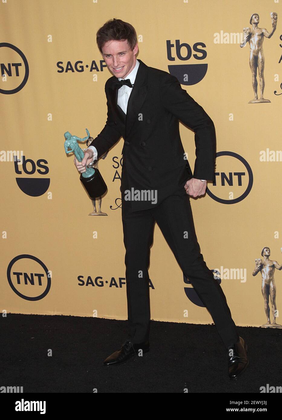 Eddie Redmayne attends The 2015 Screen Actors Guild Awards held at ...