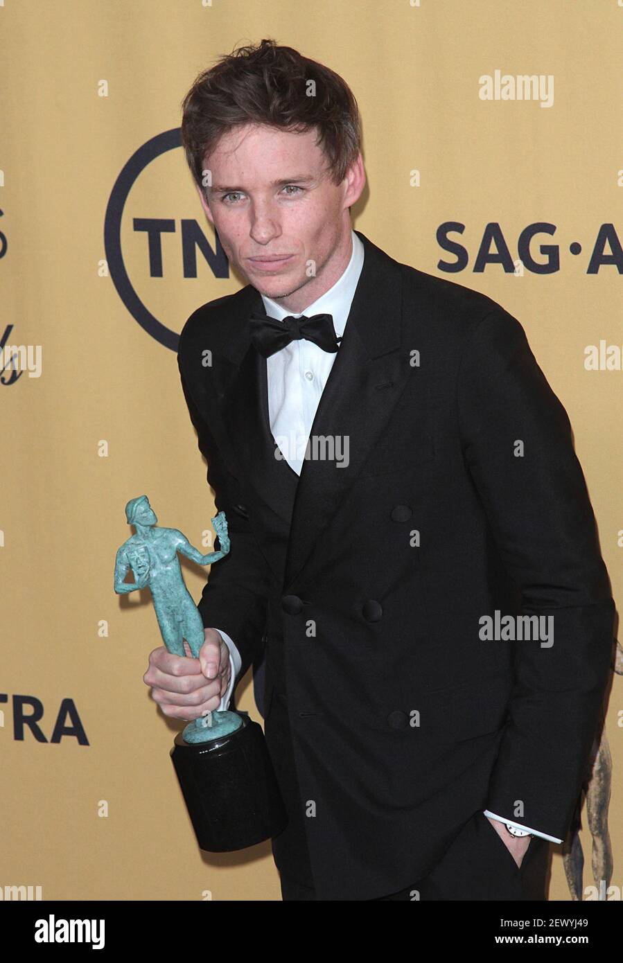 Eddie Redmayne attends The 2015 Screen Actors Guild Awards held at ...