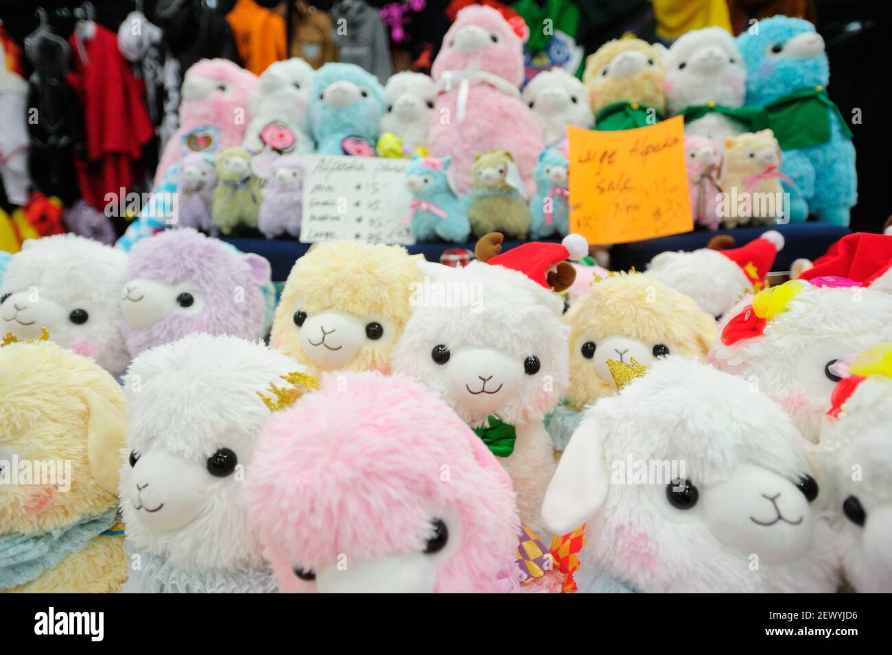 An Alpaca soft toy farm pictured at Wizard World Comic Con in Portland ...