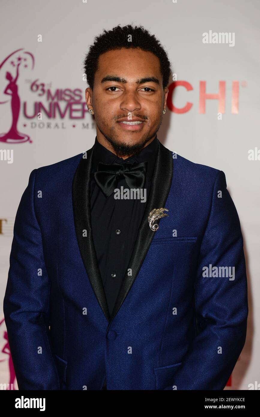 DeSean Jackson attends The 63rd Annual Miss Universe Pageant Red Carpet ...