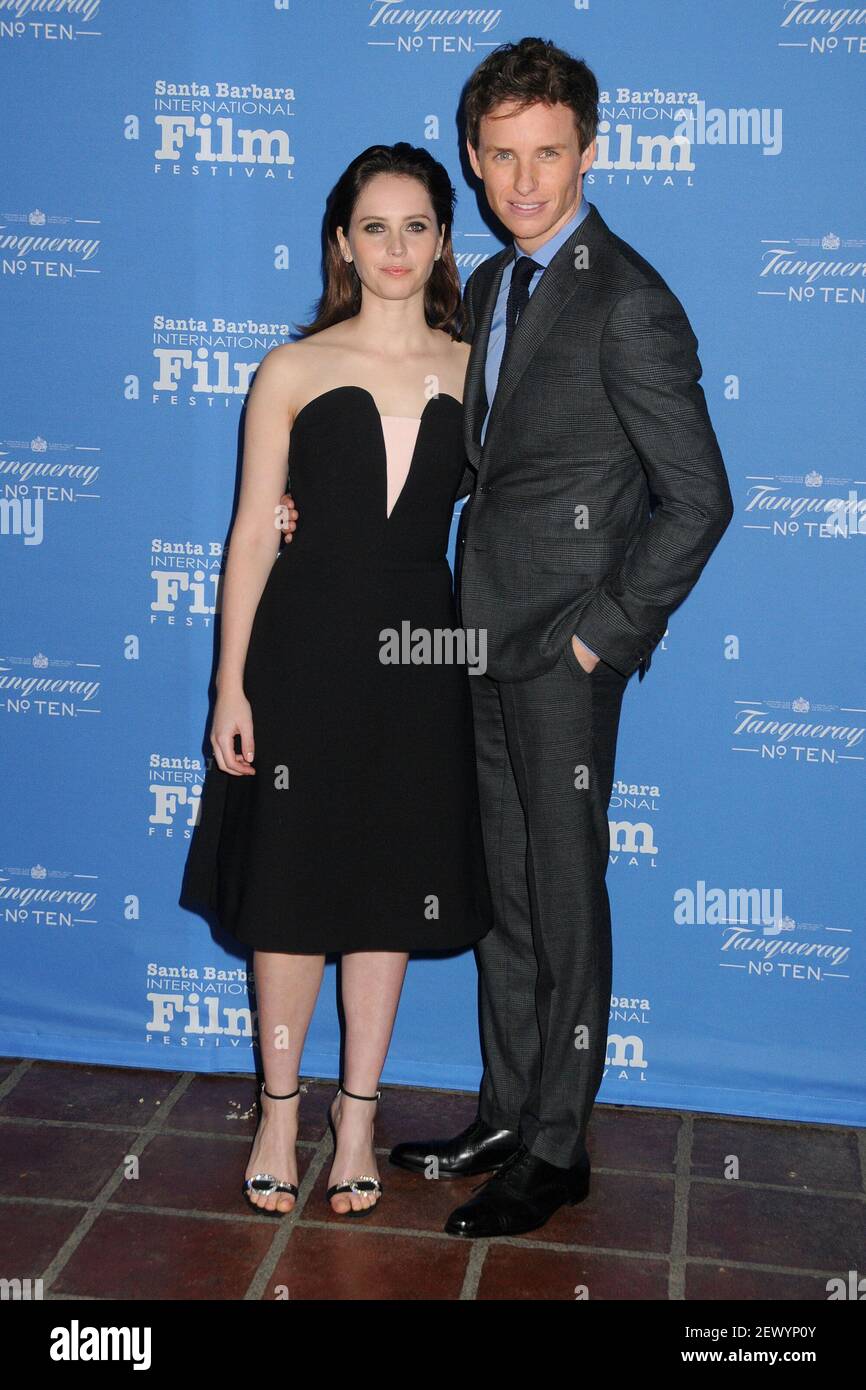 29 January 2015 - Santa Barbara, California - Felicity Jones, Eddie ...