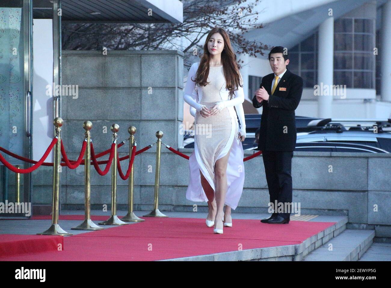 The red carpet ceremony of the 4th Gaon Chart K-pop Awards in Seoul ...