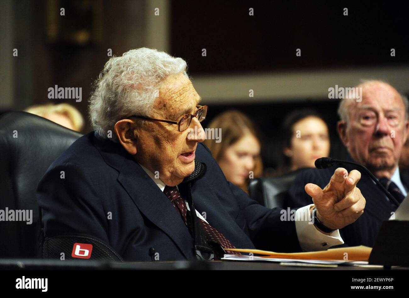 USA former Secretary of State Kissinger attends the Senate Armed ...