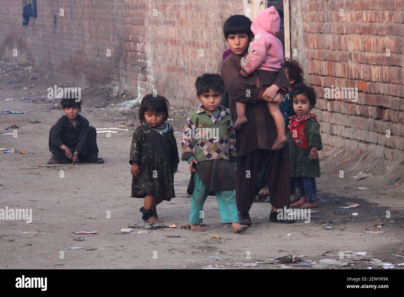 Pakistani poor children takes a part of International Street Childrenâ ...