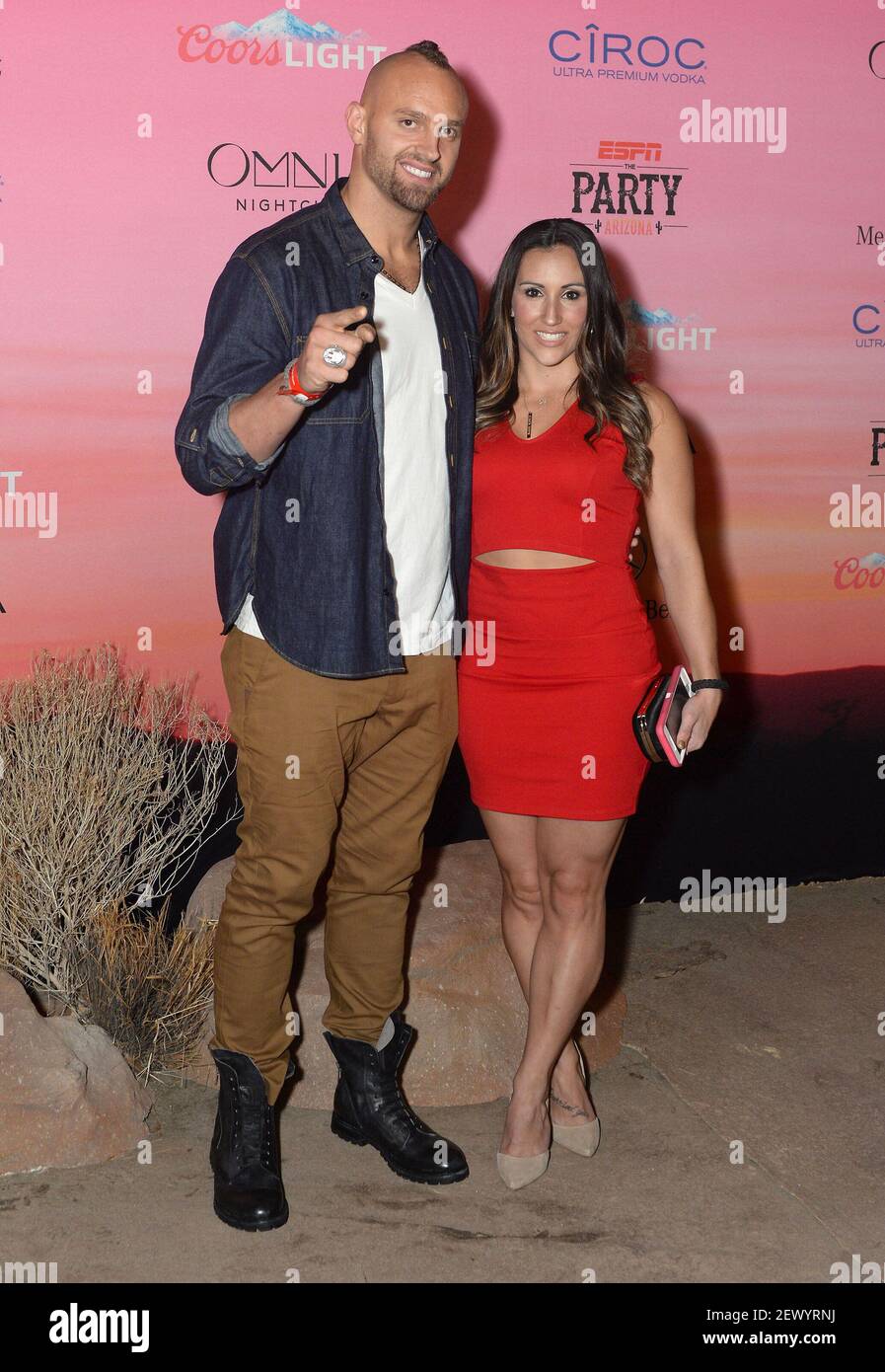 30 January 2015 - Scottsdale, Arizona - Mark Herzlich and Danielle ...