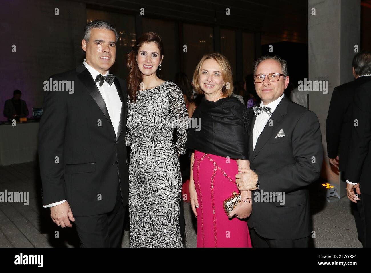 MIAMI - FLORIDA, JANUARY 31: Joao and Krishna Ribeiro, Silvia and Alec ...