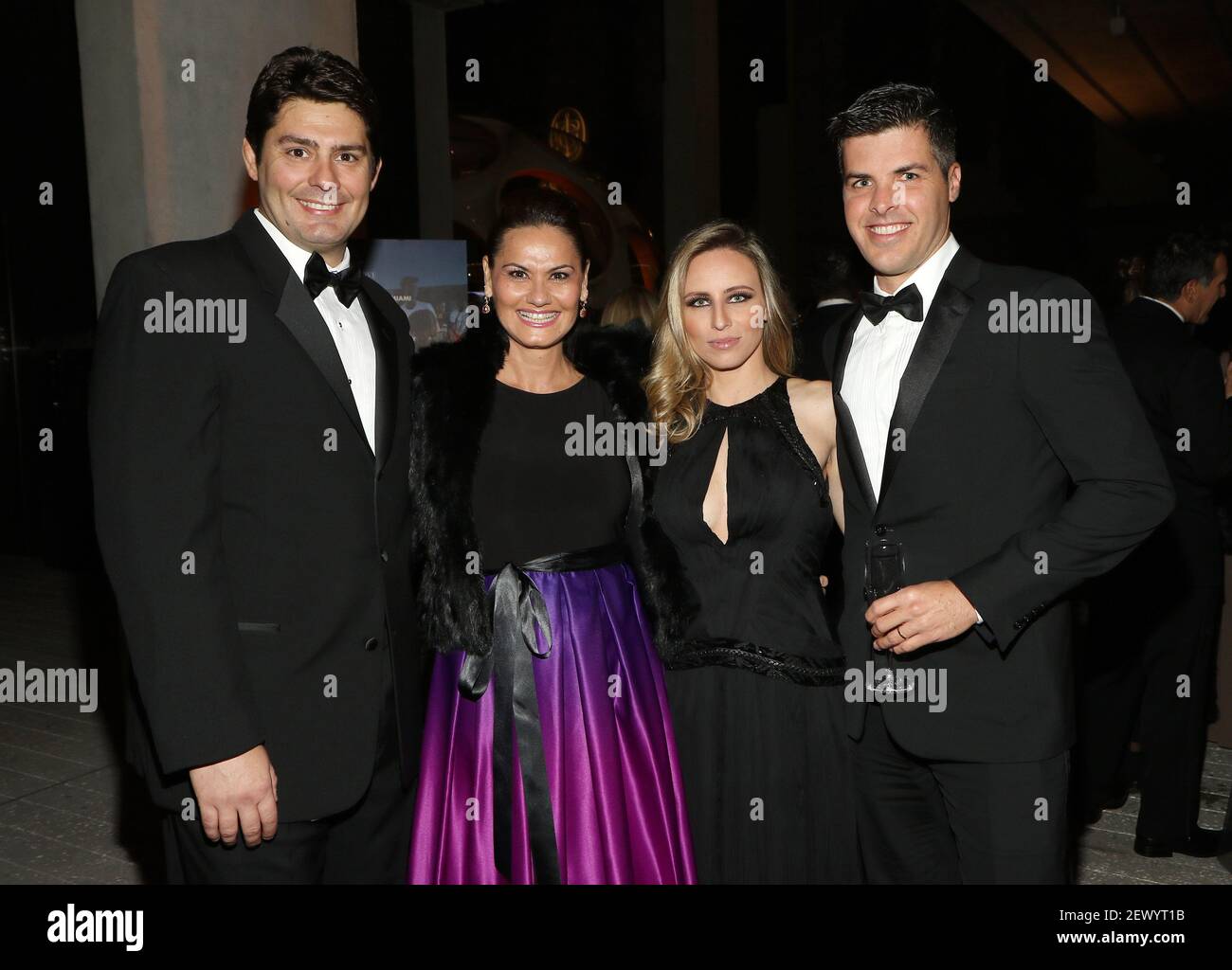 MIAMI - FLORIDA, JANUARY 31: Sergio Ferrari, Magda Cotrofe, Eduardo and ...