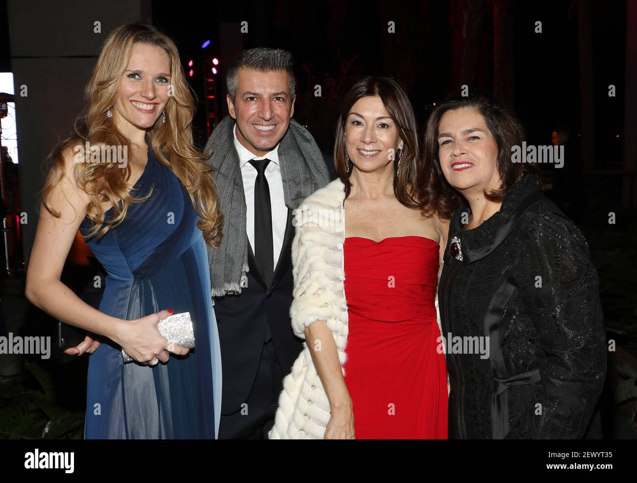 MIAMI - FLORIDA, JANUARY 31: Daniela Puggina, Roberto Knibel, Stella ...