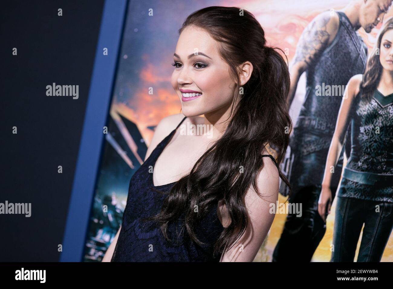 Kelli Berglund attends the Los Angeles Premiere of 'Jupiter Ascending ...