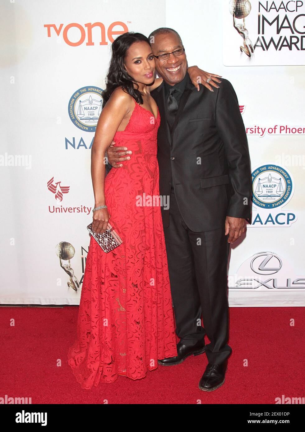 Kerry Washington Joe Morton Attends The 46th Annual Naacp Image Awards Held At The Pasadena