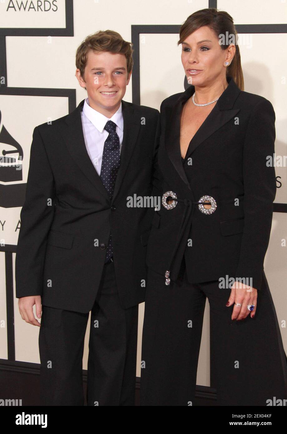 08 February 2015 - Los Angeles, California - Melissa Rivers, Cooper Endicott.57th Annual GRAMMY ...