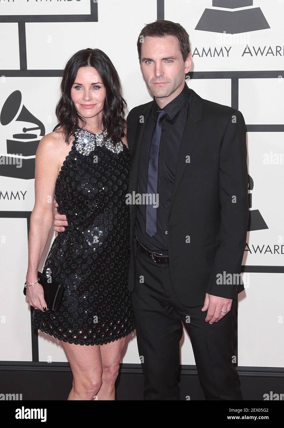 Courteney Cox attends The 57th Annual Grammy Awards held at the Staples ...