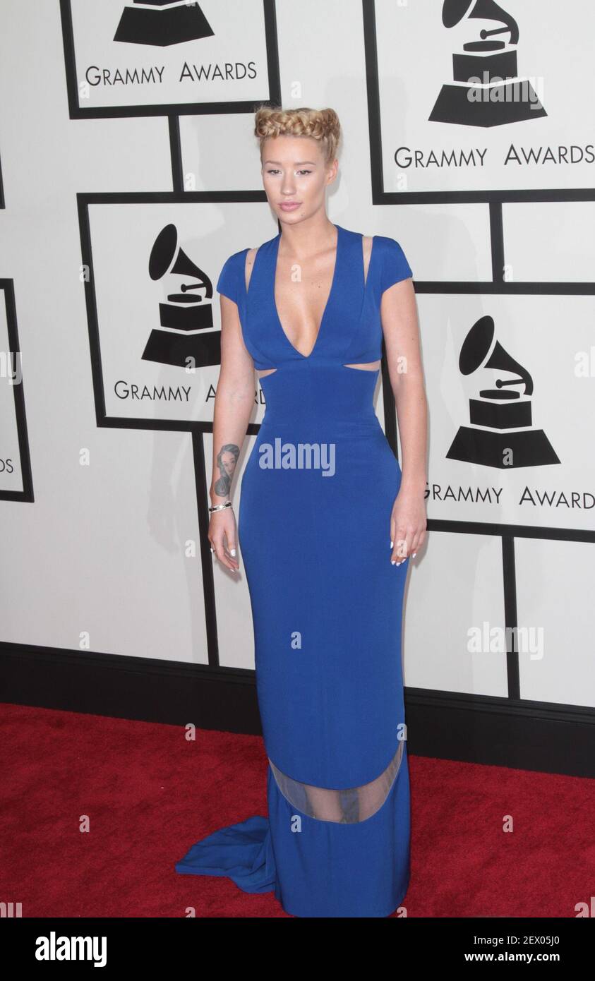 Singer Iggy Azalea arrives at the 57th Annual Grammy Awards held at ...