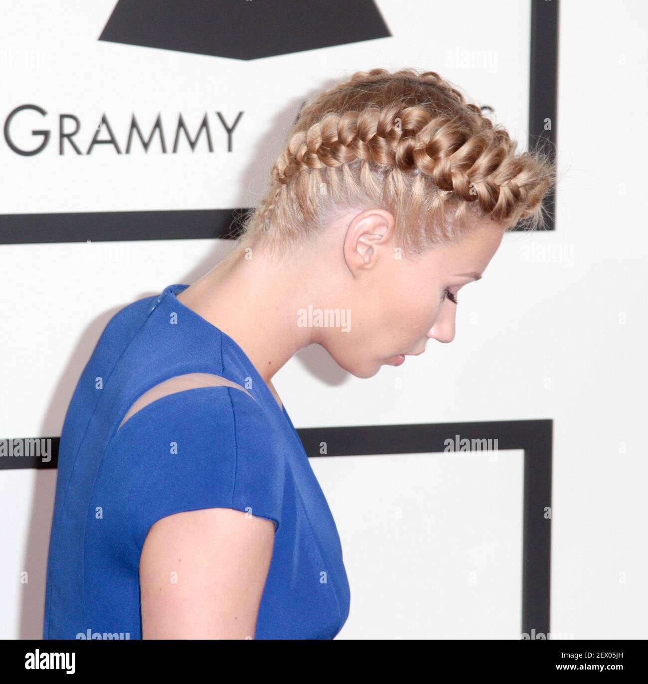 Singer Iggy Azalea arrives at the 57th Annual Grammy Awards held at ...