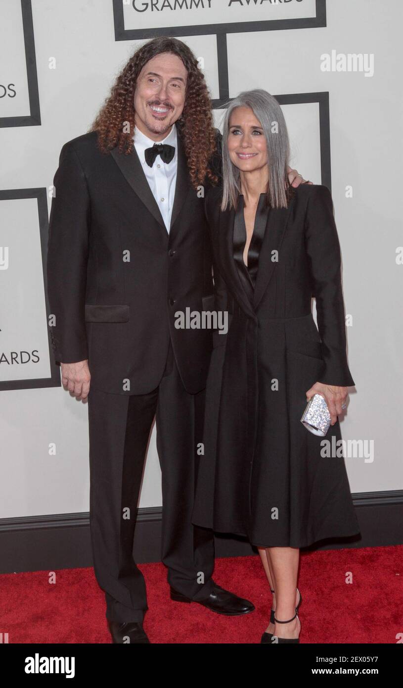 Comedian Weird Al Yankovich arrives at the 57th Annual Grammy Awards ...