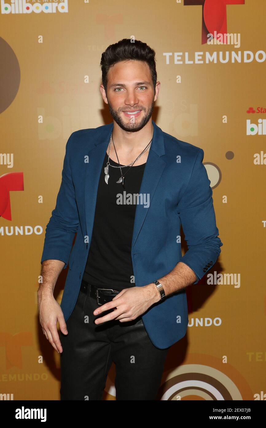 DORAL - FLORIDA, FEBRUARY 9: Gabriel Coronel is seen during Telemundo ...